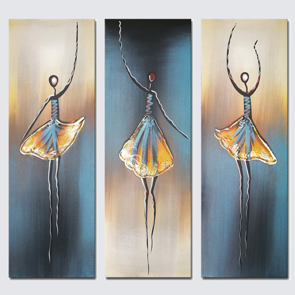 Abstract Painting Of Girl Dancing